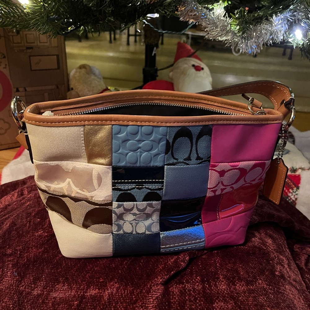 Coach Signature Patchwork Collection Bag - Gem